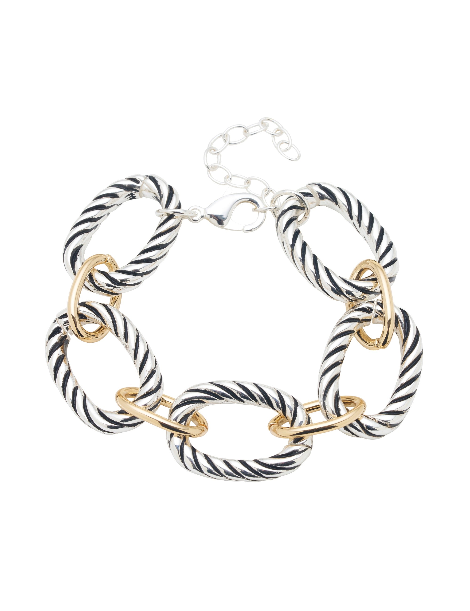 2 TONE TWIST LINK BRACELET – Barcs Australia
